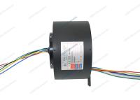 China Industrial Slip Ring 70mm Hollow Shaft Rotary Electrical Power Joint 6 Circuits 10A for sale