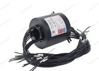 China IP67 Waterproof Slip Ring 50mm Through Hole Rotary Electric Power Joint 18 Circuits for sale