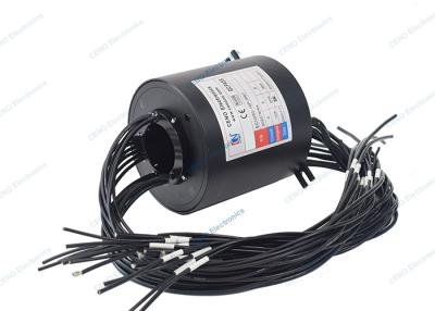 China IP67 Waterproof Slip Ring 50mm Through Hole Rotary Electric Power Joint 18 Circuits for sale