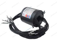 China IP67 Waterproof Slip Ring 50mm Through Hole Rotary Electric Power Joint 18 Circuits for sale