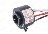 China IP51 Rated Through Hole Slip Ring with Ø25mm Bore and 500 RPM Speed for Industrial Automation Systems for sale