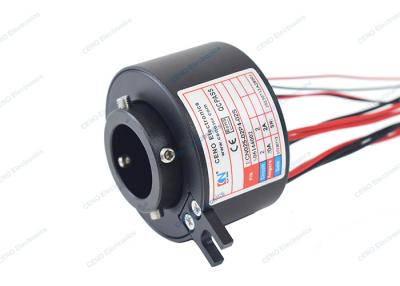 China IP51 Rated Through Hole Slip Ring with Ø25mm Bore and 500 RPM Speed for Industrial Automation Systems for sale