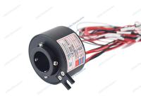 China IP51 Rated Through Hole Slip Ring with Ø25mm Bore and 500 RPM Speed for Industrial Automation Systems for sale