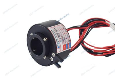 China Hollow Bore Electrical Slip Ring 25mm ID 500rpm Through Hole Power Collector for sale