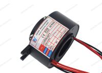China Hollow Bore Electrical Slip Ring 25mm ID 500rpm Through Hole Power Collector for sale