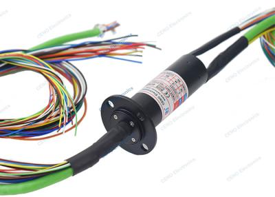 China Miniature 250rpm Ethernet Slip Ring Capsule 8 Circuits 10A 16 Circuits 2A for sale