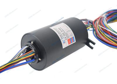 China Hollow Shaft Industrial Conductive Slip Ring Collector ID25mm 30A 100A IP54 for sale