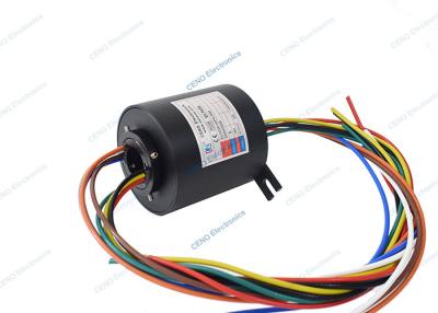 China ECN025-08P4-IP54 Through Bore Power Slip Ring with 25.4mm ID and 8 Circuits at 25A for sale