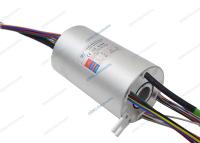 China Through Bore 25.4mm Gigabit Ethernet Slip Ring 20 Circuits 380VAC Rotary Electrical Joint for sale