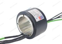 China 60 RPM Low Temperature Through Hole Slip Ring 80mm ID with Ethernet Signal for sale