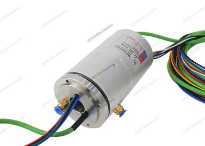 China Integrated Ethernet Signal Power Slip Ring 30rpm with Pneumatic Rotary Union 25.4mm for sale