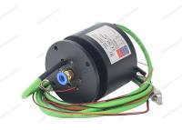 China Hybrid Pneumatic Slip Ring 2 Circuits 2A 1 Channel Gas Ethernet Signal Integrated Rotary Union for sale