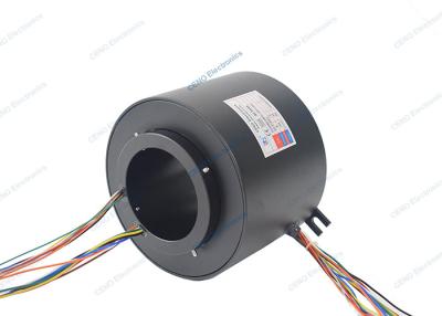 China Electric High Temperature Slip Ring Through Hole ID 80mm 140°C 8 Circuits 10A for sale