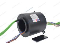 China CENO 127mm Through Hole Slip Ring 9 Circuits 30A 100M Ethernet IP51 for sale