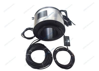 China IP65 Large Diameter Waterproof Slip Ring Through Bore ID200mm 4x63A 12x10A Marine for sale