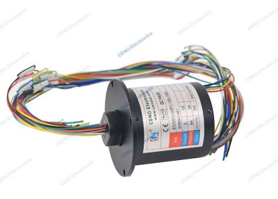 China Customized 1000RPM High Speed Slip Ring 5 Circuits 5A Gold to Gold Contact for Industrial Automation for sale