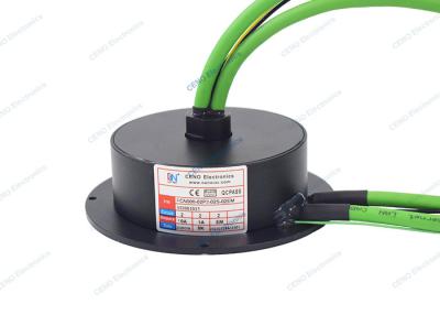 China Low Temperature Pancake Slip Ring with 100M Ethernet, IP51 Rating and 300RPM Speed for Compact Rotary Systems for sale