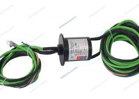 China Modbus Signal Slip Ring 11 Circuits 10A with Flange for Industrial Automation for sale