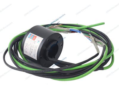 China Through Hole Slip Ring 40mm ID RS422 100M Ethernet Low Temperature -40°C for sale