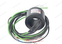 China Through Hole Waterproof Slip Ring 70mm Bore Ethernet RS422 Power IP65 for sale
