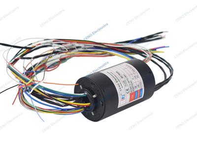 China Hollow Shaft Conductive Slip Ring Collector ID12mm 18 Circuits 2A 6 Circuits 10A for Industrial Systems for sale