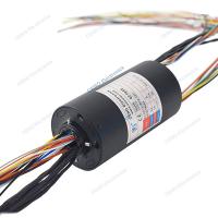 China 12.7mm ID Through Hole Slip Ring 22 Circuits 2A 8 Circuits 10A for Automation for sale