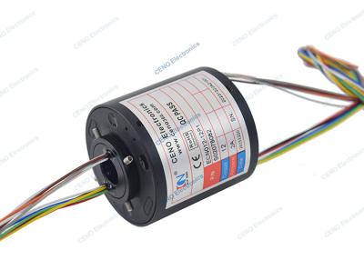 China 300RPM 380V Electric Power Slip Ring Through Hole 12.7mm 12 Circuits 2A for sale