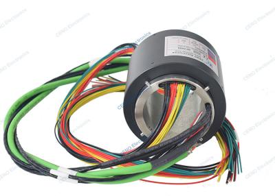 China Low Temperature Through Hole Slip Ring 1000M Ethernet 4 Circuits 25A for Industrial Use for sale