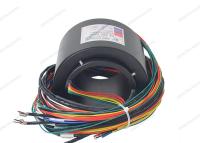 China Industrial Conductive Slip Ring Collector 80mm Through Hole RS422 RS232 Signal for sale