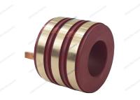China 100A High Current Copper Graphite Carbon Brush Slip Ring with High Speed 3000Rpm for sale