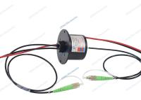 China Integrated Fiber Optic Rotary Joint Slip Ring 2 Circuits 2A SM FC APC for sale