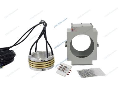 China Two Half Style Split Slip Ring SCN127-03P3 with 3 Circuits 16A and Ø127mm Bore for Amusement Equipment for sale