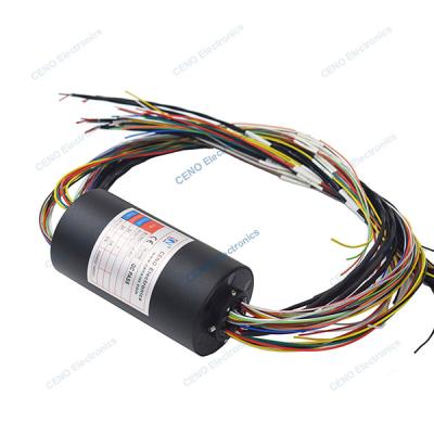 China 40 Circuit 2A 5A Through Bore Slip Ring 12.7mm Inner Diameter 380VAC for sale