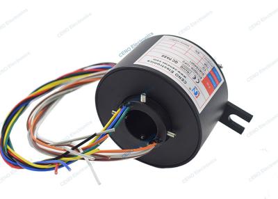 China 10 Circuits 10A Through Hole Rotary Slip Ring 25.4mm Bore for Industrial Automation for sale