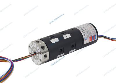 China 8 Channel Pneumatic Rotary Union 6mm G1/8 8 Circuits 2A Integrated Slip Ring for Medical Equipment for sale