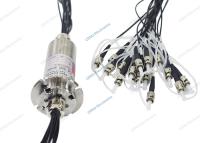 China 16 Channel SM MM Fiber Optic Rotary Joint 38mm ID FORJ Slip Ring for Antenna for sale
