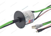 China USB 2.0 Signal Slip Ring with 1000M Gigabit Ethernet and 3A Power Circuits - Ø50mm Compact Design for sale