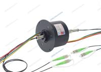 China 2 Channel SM Fiber Optic Rotary Joint 3 Circuits 15A IP65 Integrated FORJ Slip Ring for sale