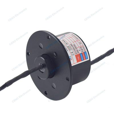 China 5 Circuits RS422 Signal Slip Ring 56mm OD Precious Metal Contact for Industrial Automation for sale