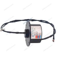 China 5 Circuits RS422 Signal Slip Ring 56mm OD Precious Metal Contact for Industrial Automation for sale