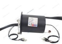China 4 Channel SM MM Fiber Optic Rotary Joint Slip Ring 100A 5000V FORJ for Robot for sale