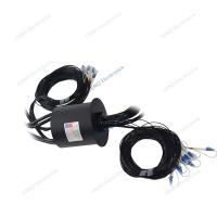 China 10 Channel Multimode Fiber Optic Rotary Joint with Slip Ring 3.5dB Insertion Loss for sale