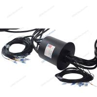 China 10 Channel Multimode Fiber Optic Rotary Joint with Slip Ring 3.5dB Insertion Loss for sale