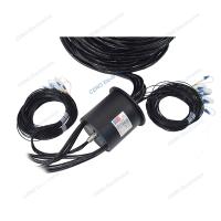 China 10 Channel Multimode Fiber Optic Rotary Joint with Slip Ring 3.5dB Insertion Loss for sale