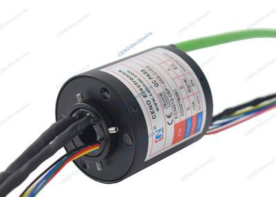 China Low Temperature Slip Ring 12.7mm Through Bore Gigabit Ethernet -40°C for sale