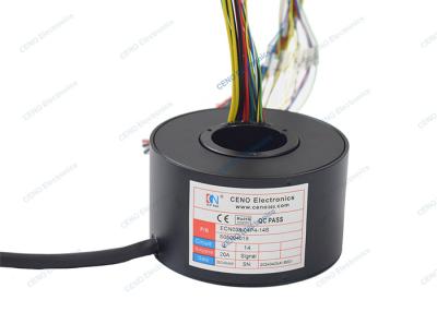 China Low Temperature Slip Ring Through Hole ID38.1mm 4P20A 14S Signal for Polar Crane -55°C for sale