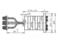 China 6 Channel Coaxial RF Rotary Joint DC-3GHz SMA-f 50W 30rpm for sale