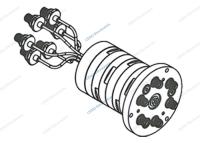China 6 Channel Coaxial RF Rotary Joint DC-3GHz SMA-f 50W 30rpm for sale