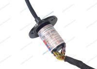 China 24 Circuits 2A Capsule Slip Ring Engineering Plastic 22mm Diameter for Robot for sale