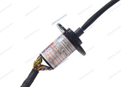 China 24 Circuits 2A Capsule Slip Ring Engineering Plastic 22mm Diameter for Robot for sale